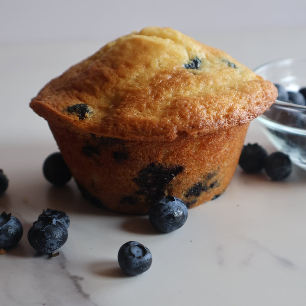 Blueberry Muffins with Cake Mix - 2forksand9spoons